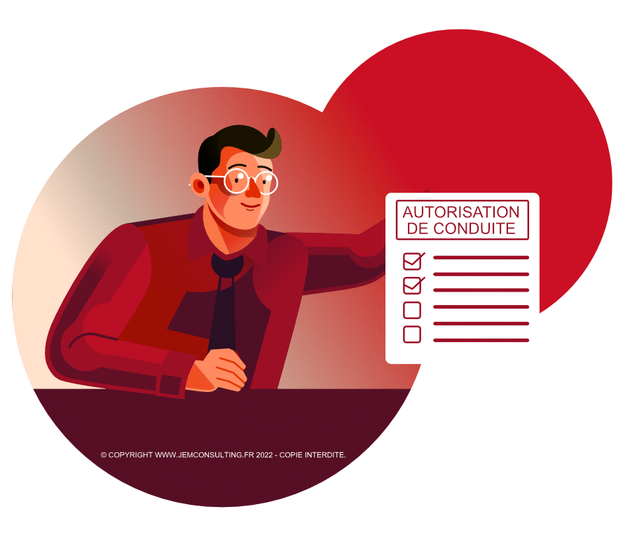 Autorisation de conduite obligatoire