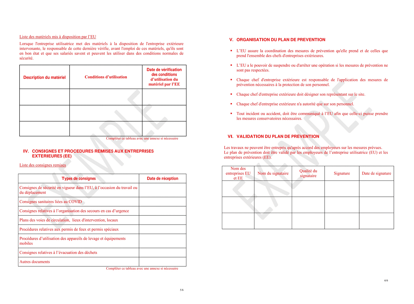 Plan de Prévention mode d’emploi