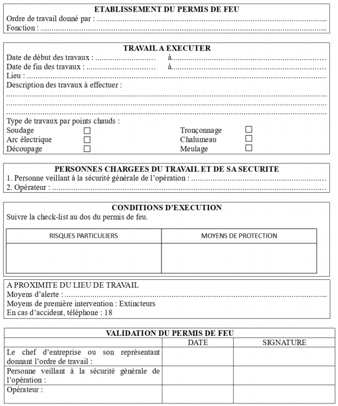 Le permis de feu par Jem consulting en Alsace.